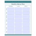 Weekly Menu Planner - Fillable - Household Binder Chevron - Printable ...