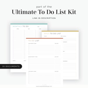Monthly to Do List V3 - Fillable - Printable PDF - Task Management ...