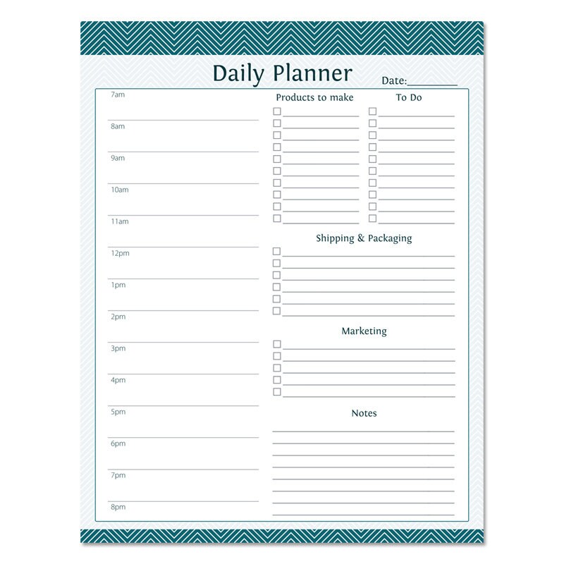 Daily Business Planner Fillable Business Planner | Etsy