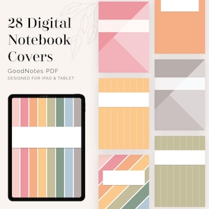 Digital Tabbed Notebook for Goodnotes (portrait) - Hyperlinked Tabs (8 ...