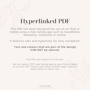 Digital Tabbed Notebook for Goodnotes (portrait) - Hyperlinked Tabs (8 ...