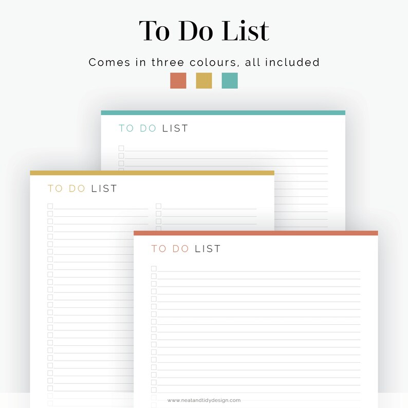 To Do List 2 Versions Fillable Printable PDF Task Management ...
