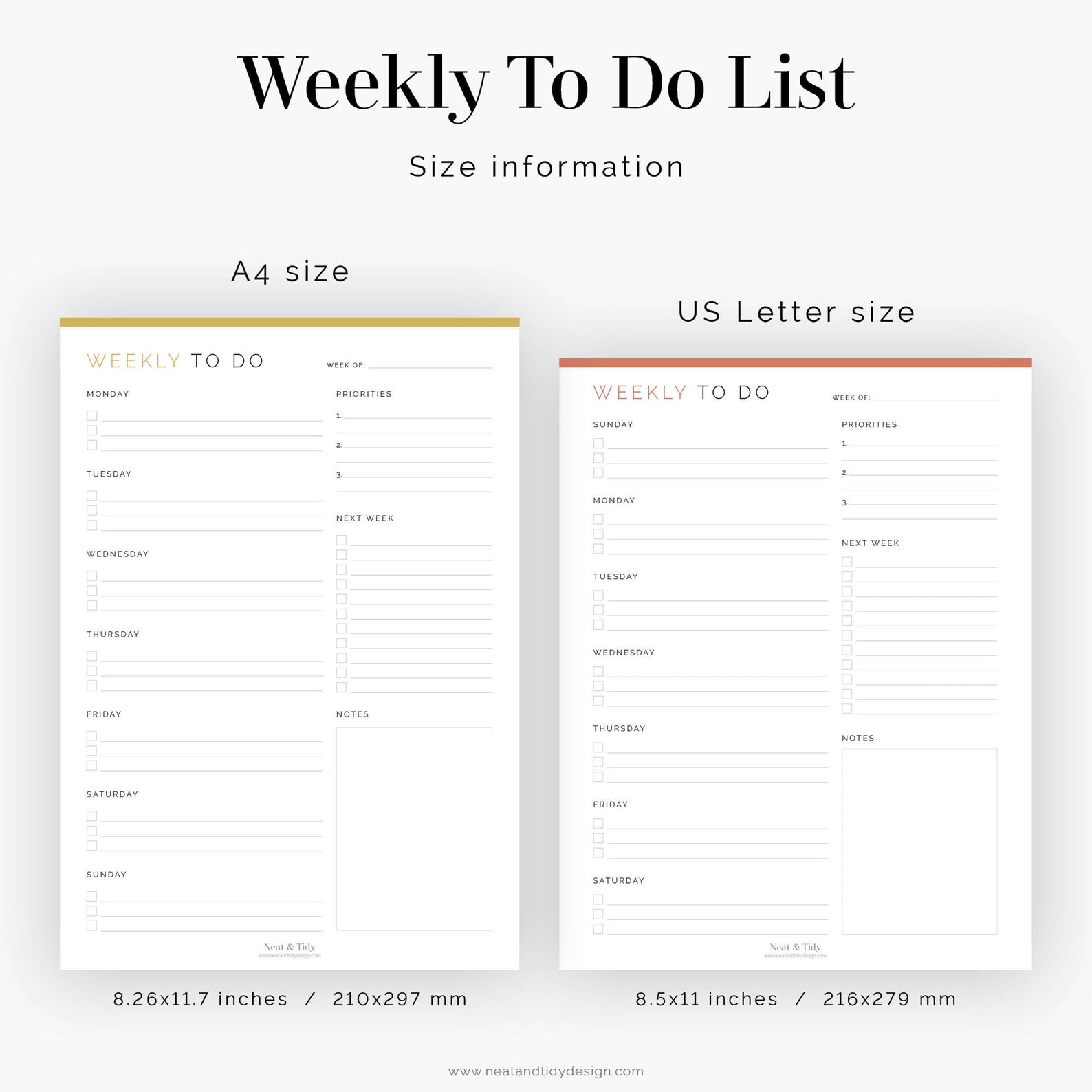 Weekly to Do List V3 Fillable Printable PDF Task Management ...
