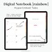 Digital Tabbed Notebook for Goodnotes portrait Hyperlinked Tabs 8 Tabs ...