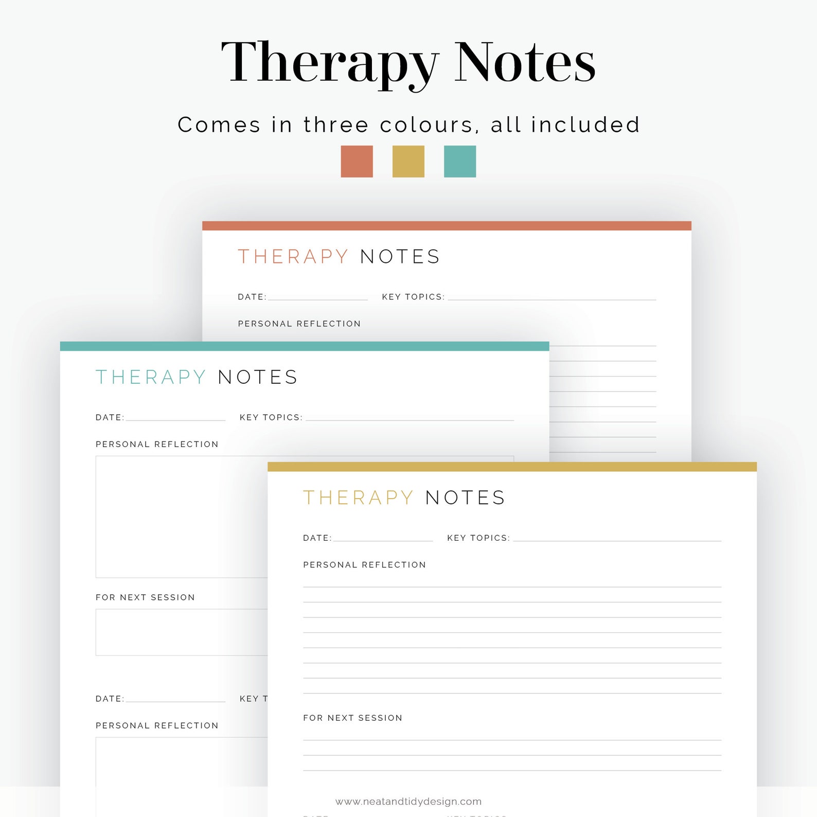 Therapy Session Notes - Fillable - Printable PDF - Mental Health ...