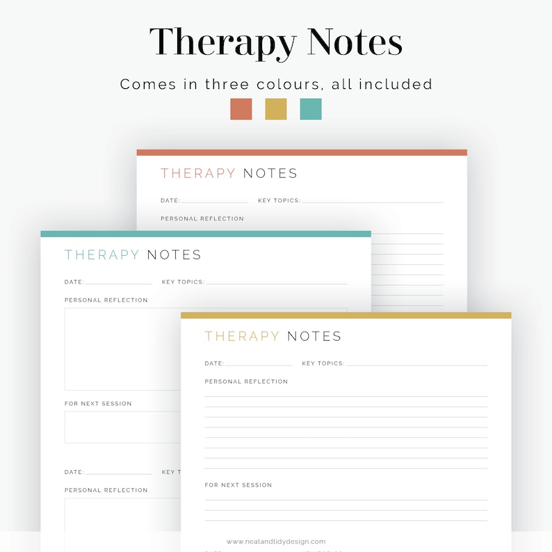 Therapy Session Notes - Fillable - Printable PDF - Mental Health ...