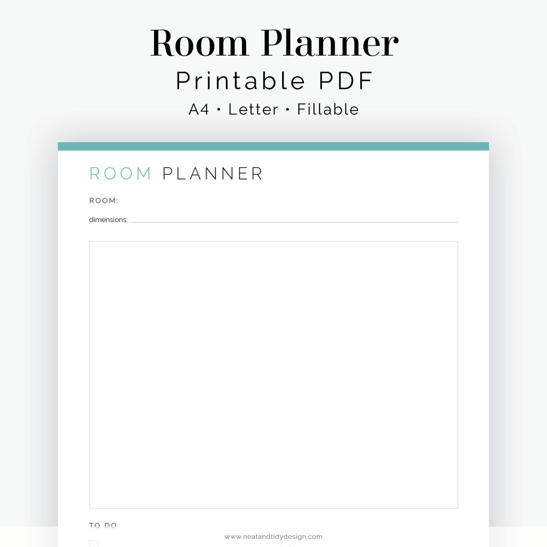 Room Planner - Fillable - Moving Planner - Printable Organizational PDF ...