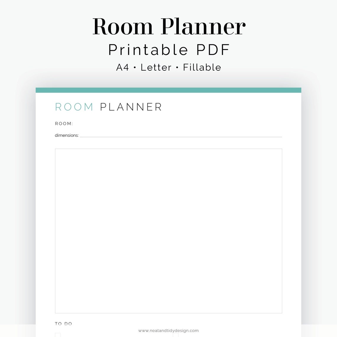 Room Planner Fillable Moving Planner Printable Organizational PDF 3 ...