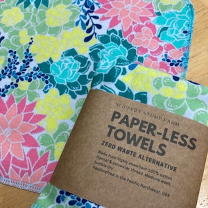 Paper-less Towels Choose Your Print Washable & Reusable - Etsy
