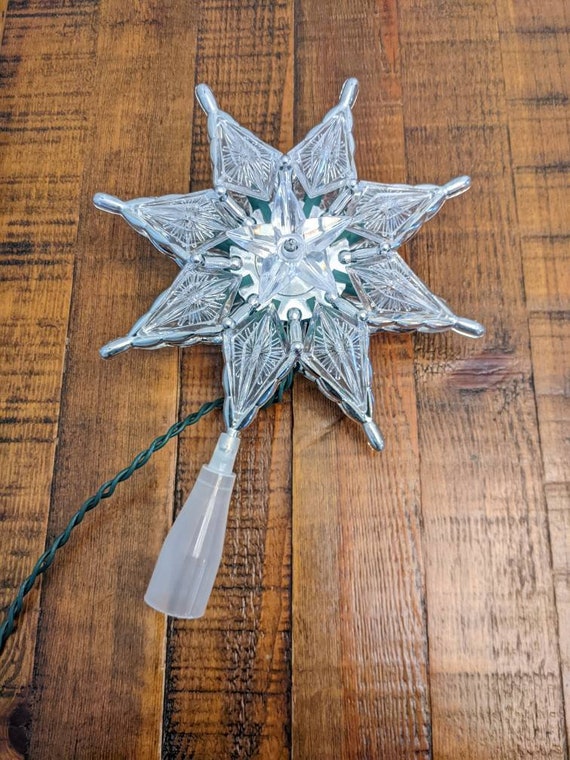 Light up Tree Topper Christmas Tree Star Retro Christmas - Etsy