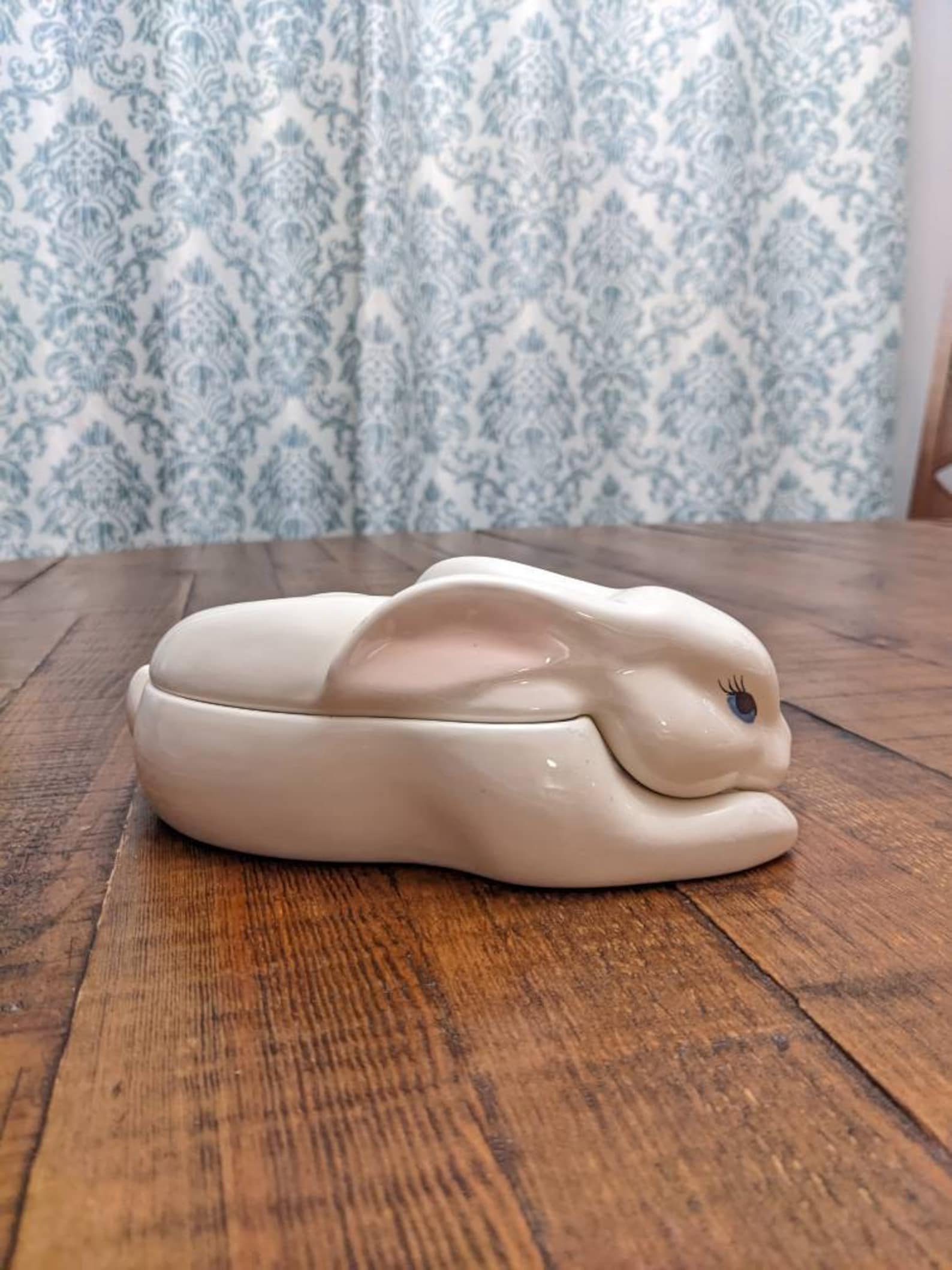 Italy Bunny Jewelry Dish Ceramic Rabbit Dish Candy Dish Ring | Etsy