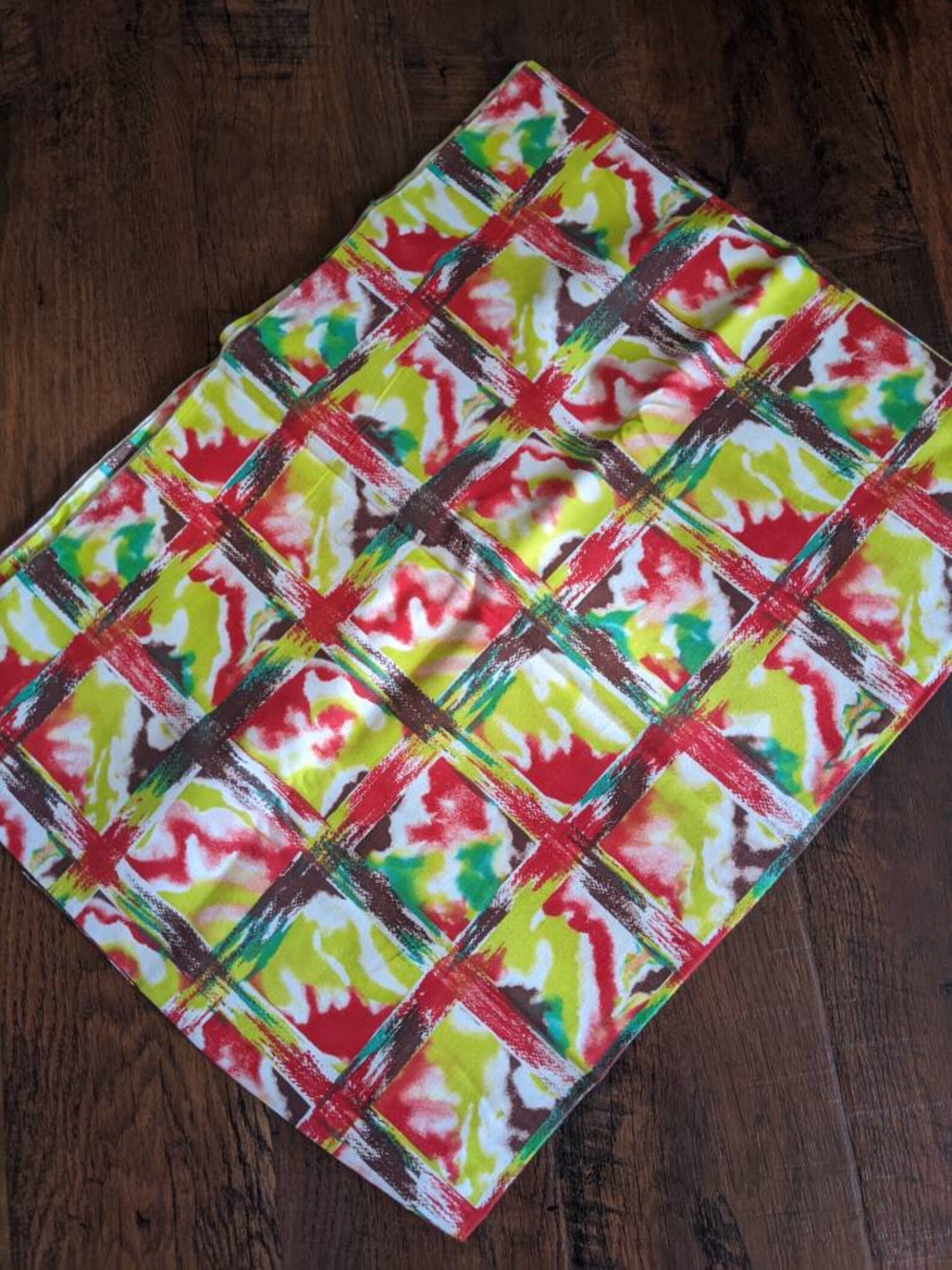 Vintage Funky Fabric Colorful Vintage Fabric Psychedelic - Etsy