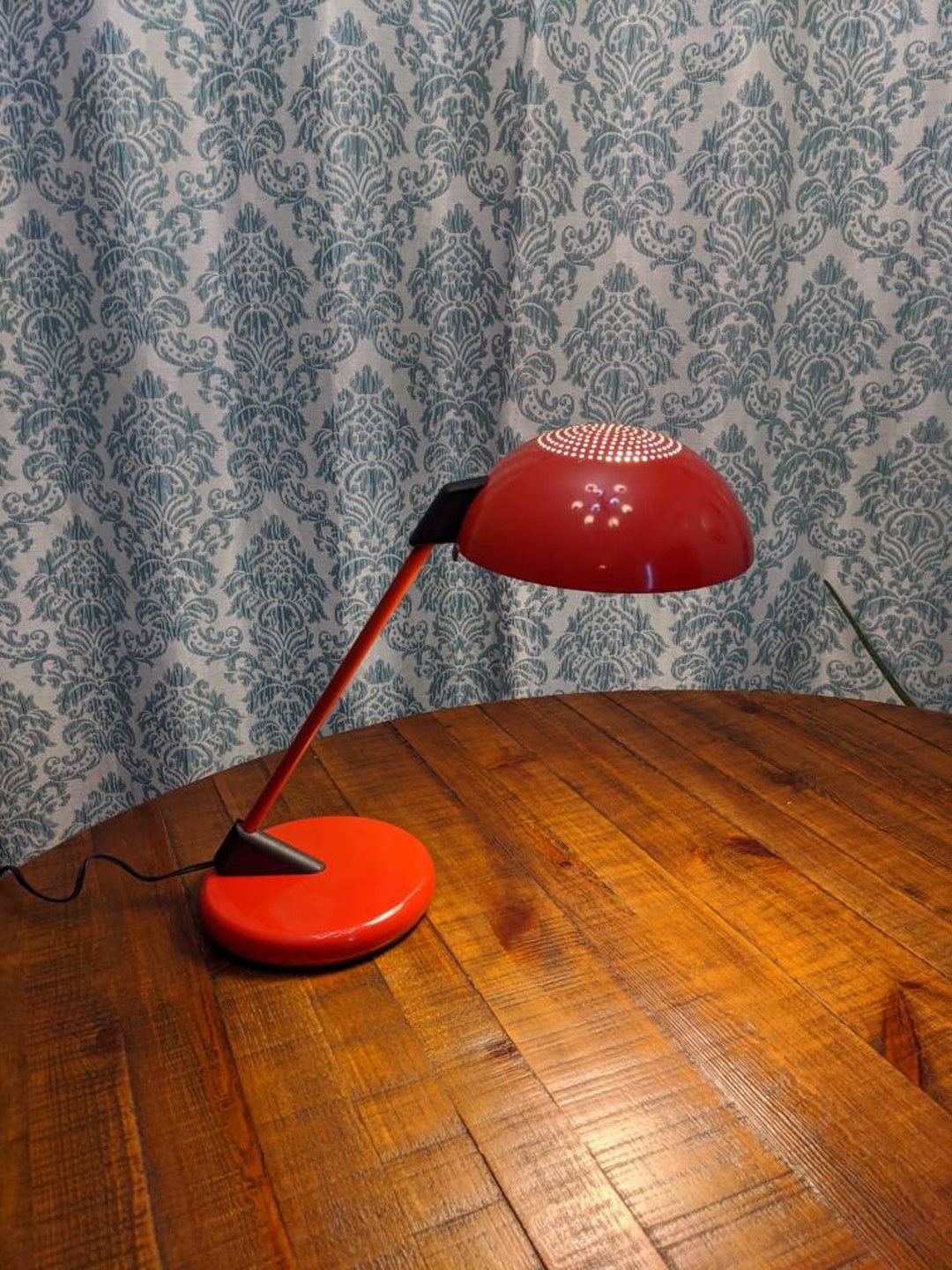 Slotted Desk Lamp Office Light Reading Light Red Book Lamp Movable Neck ...
