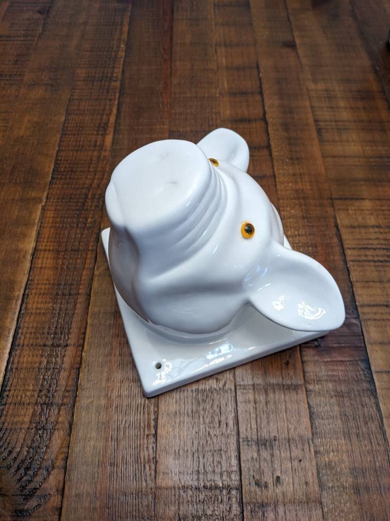 Ceramic Pig Head Ceramic Animal Bust Decor Farmhouse Style | Etsy