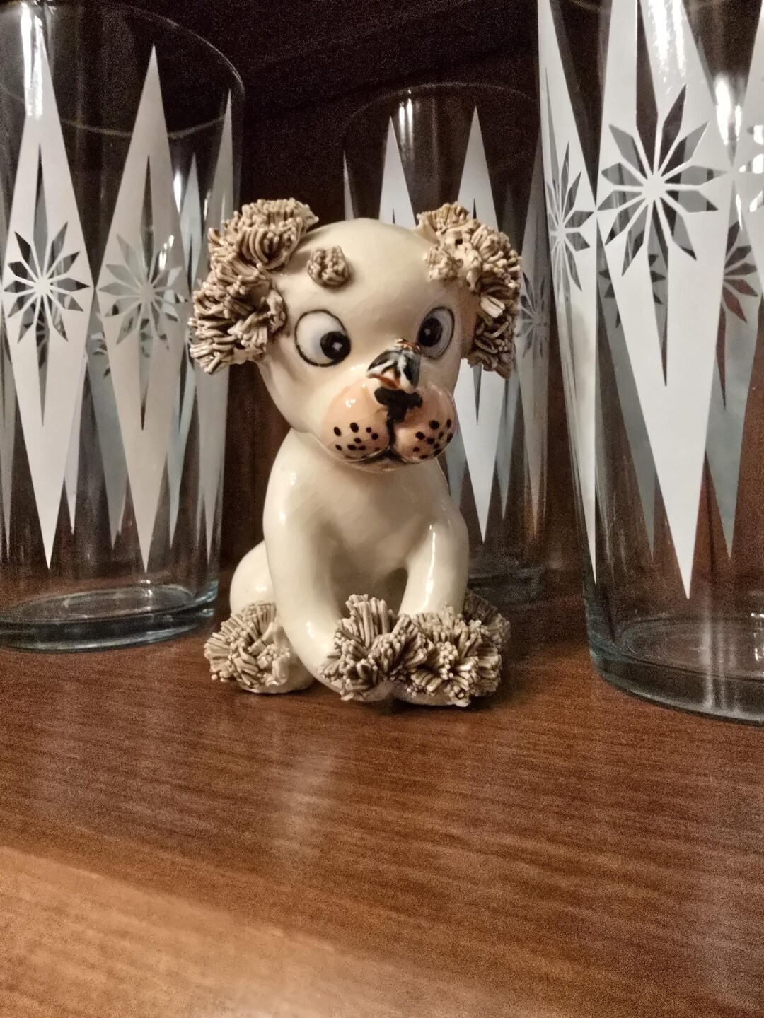 Italian Spaghetti Dog Dog With Ladybug on Its Nose Italian Dog Figurine ...