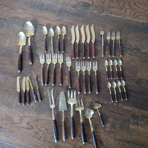 Brass Flatware - Etsy