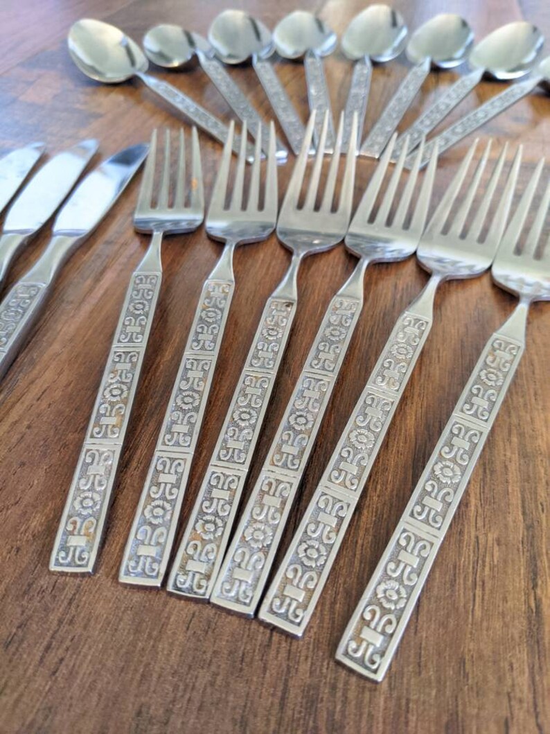Oxford Hall Flatware Set Kitchen Silverware Set - Etsy