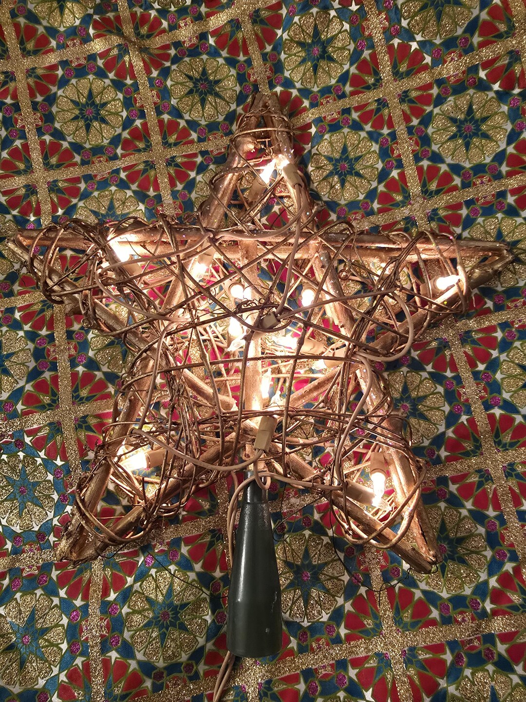 Wooden Light up Tree Star Cowboy Tree Topper Holiday Decor Red ...