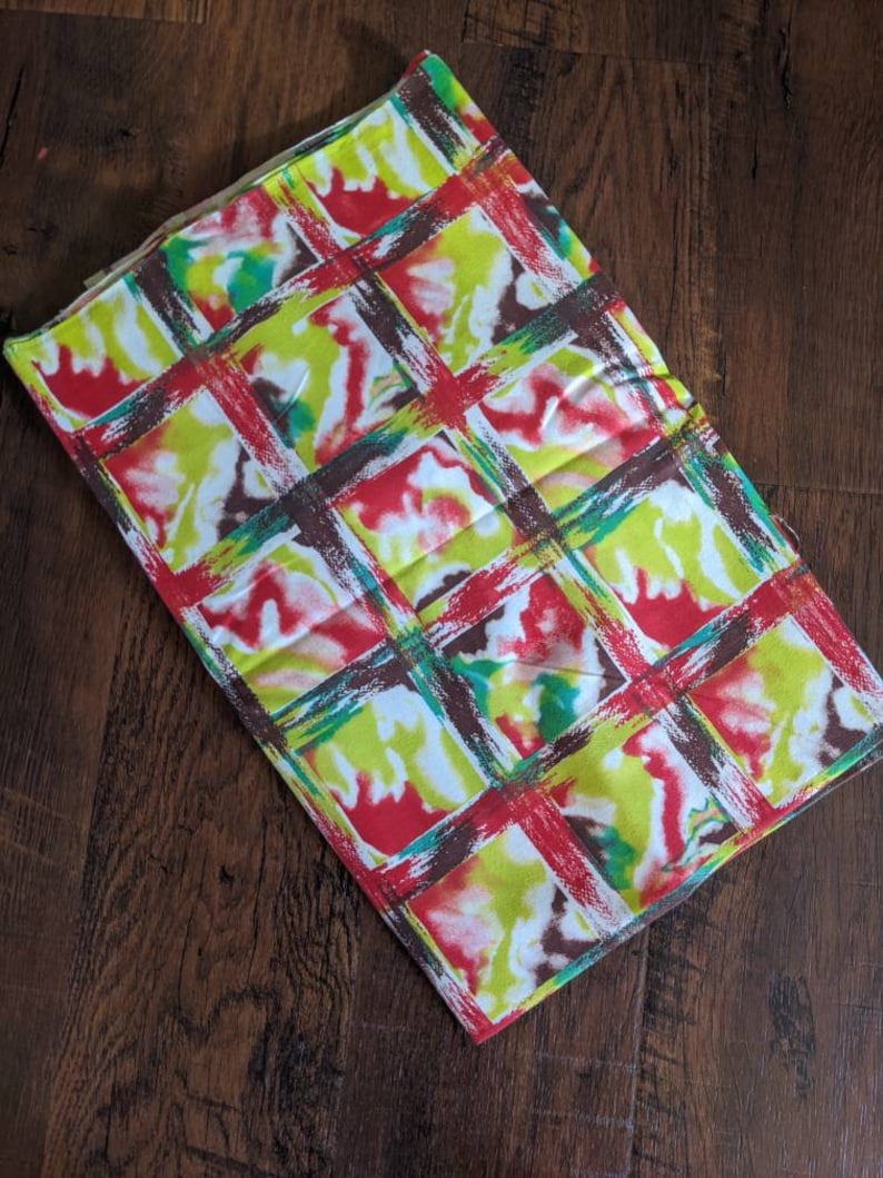 Vintage Funky Fabric Colorful Vintage Fabric Psychedelic - Etsy