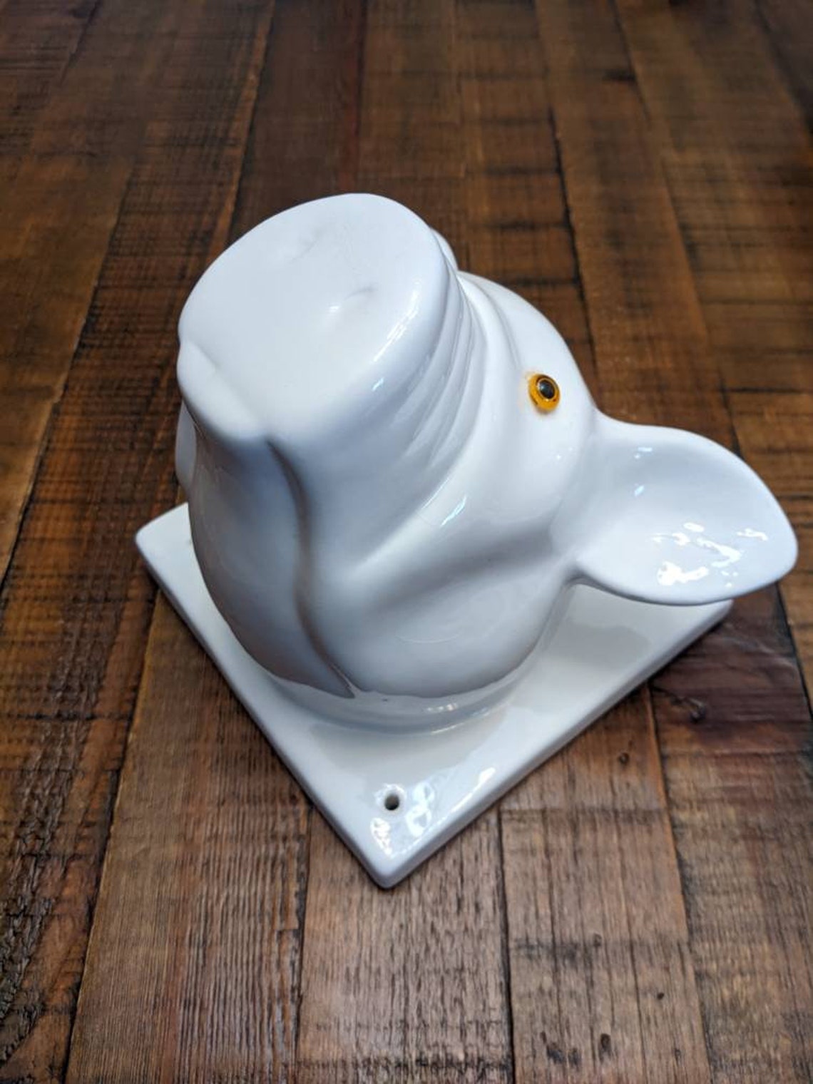 Ceramic Pig Head Ceramic Animal Bust Decor Farmhouse Style | Etsy