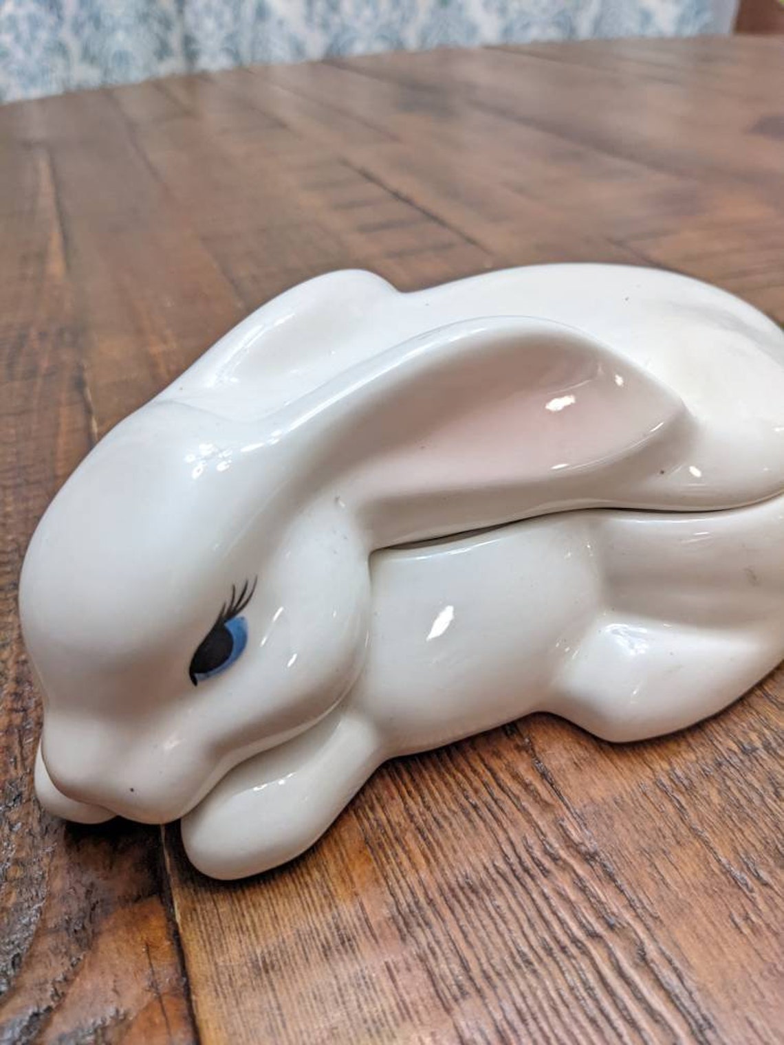 Italy Bunny Jewelry Dish Ceramic Rabbit Dish Candy Dish Ring | Etsy