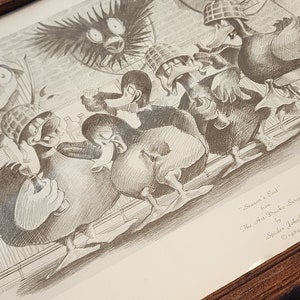 Seasons End From the Art-ducko Series Signed by Spider Johnk 1984 Wood ...