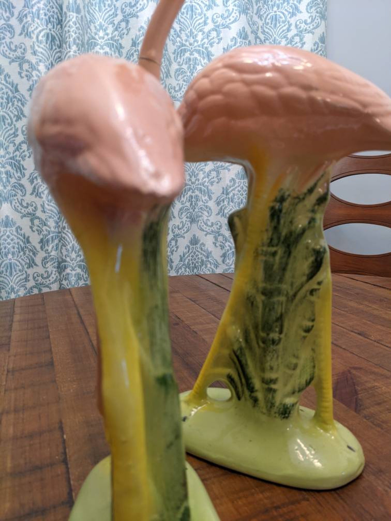Large Pink Flamingos Ceramic Pink Flamingos Bohemian Home - Etsy