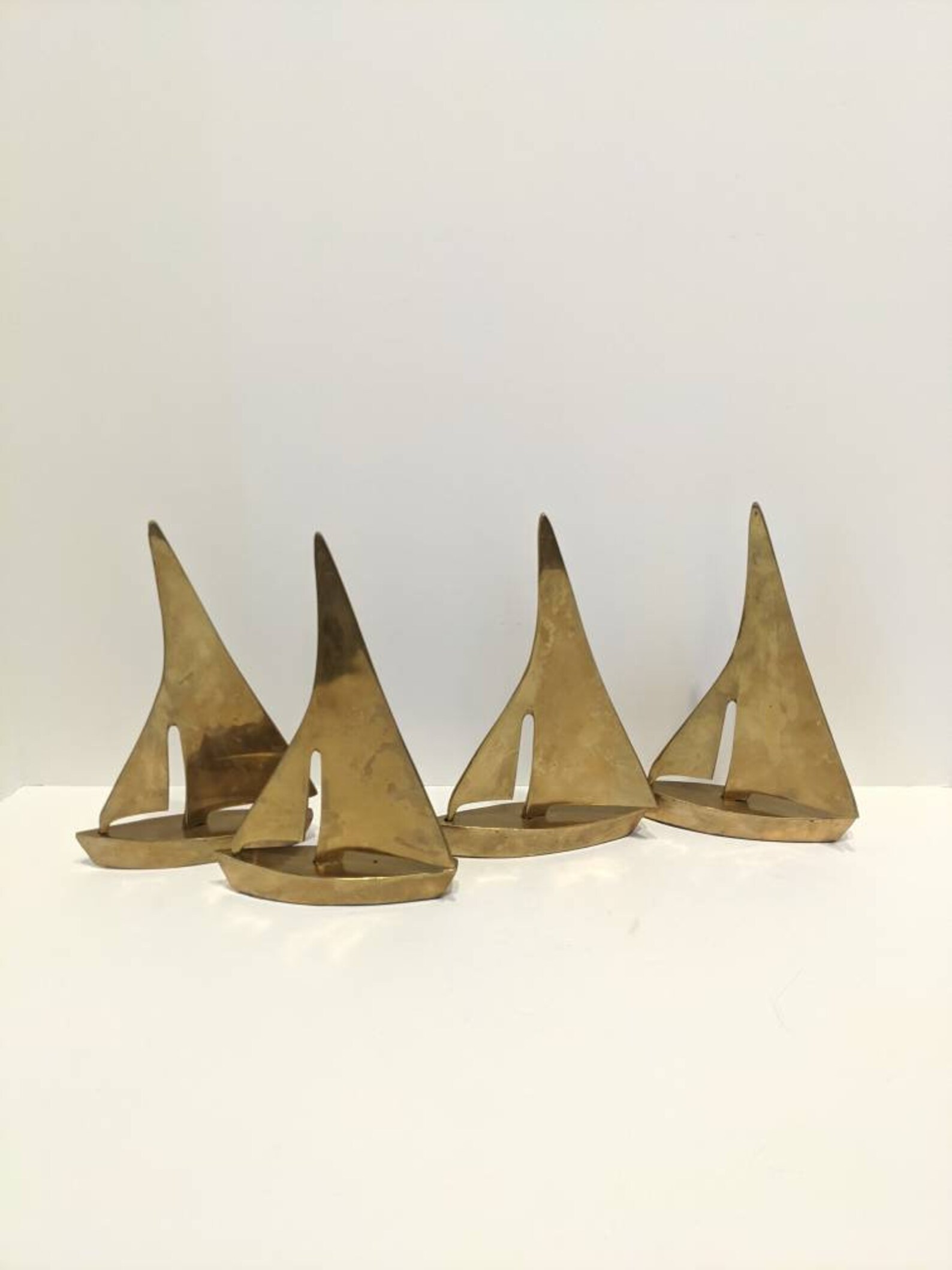 Brass Sailboat Paper Weights Brass Office Nautical Decor Brass - Etsy