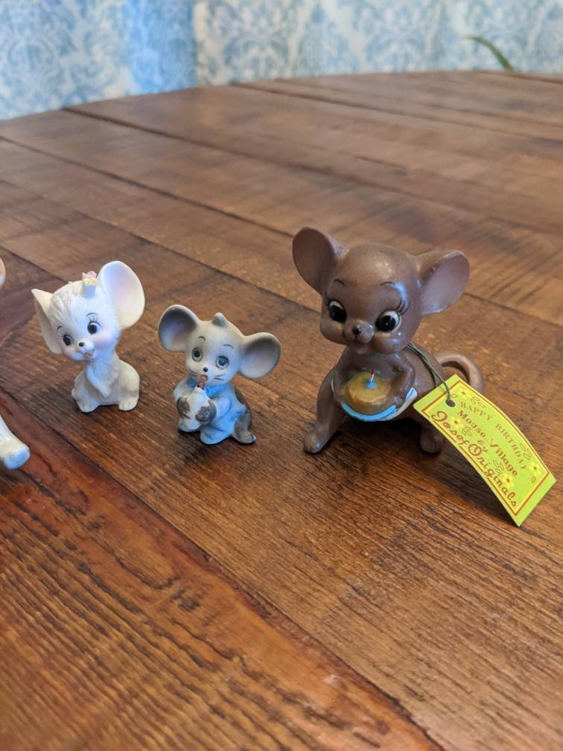 Collectible Ceramic Mice Lot Josef Originals Happy Bday Mouse - Etsy