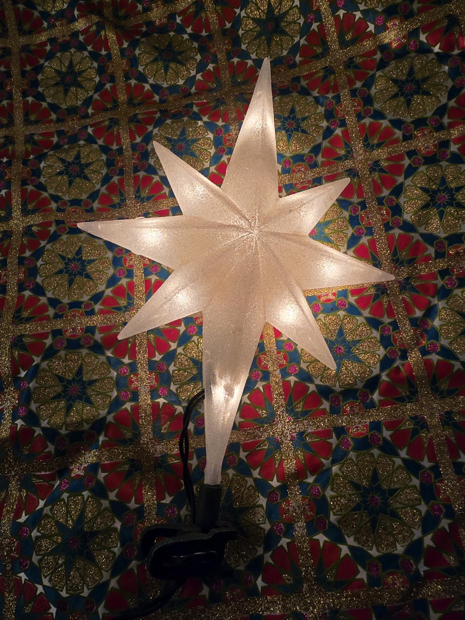 Atomic Tree Star Light up Christmas Star Glowing Tree Topper Holiday ...