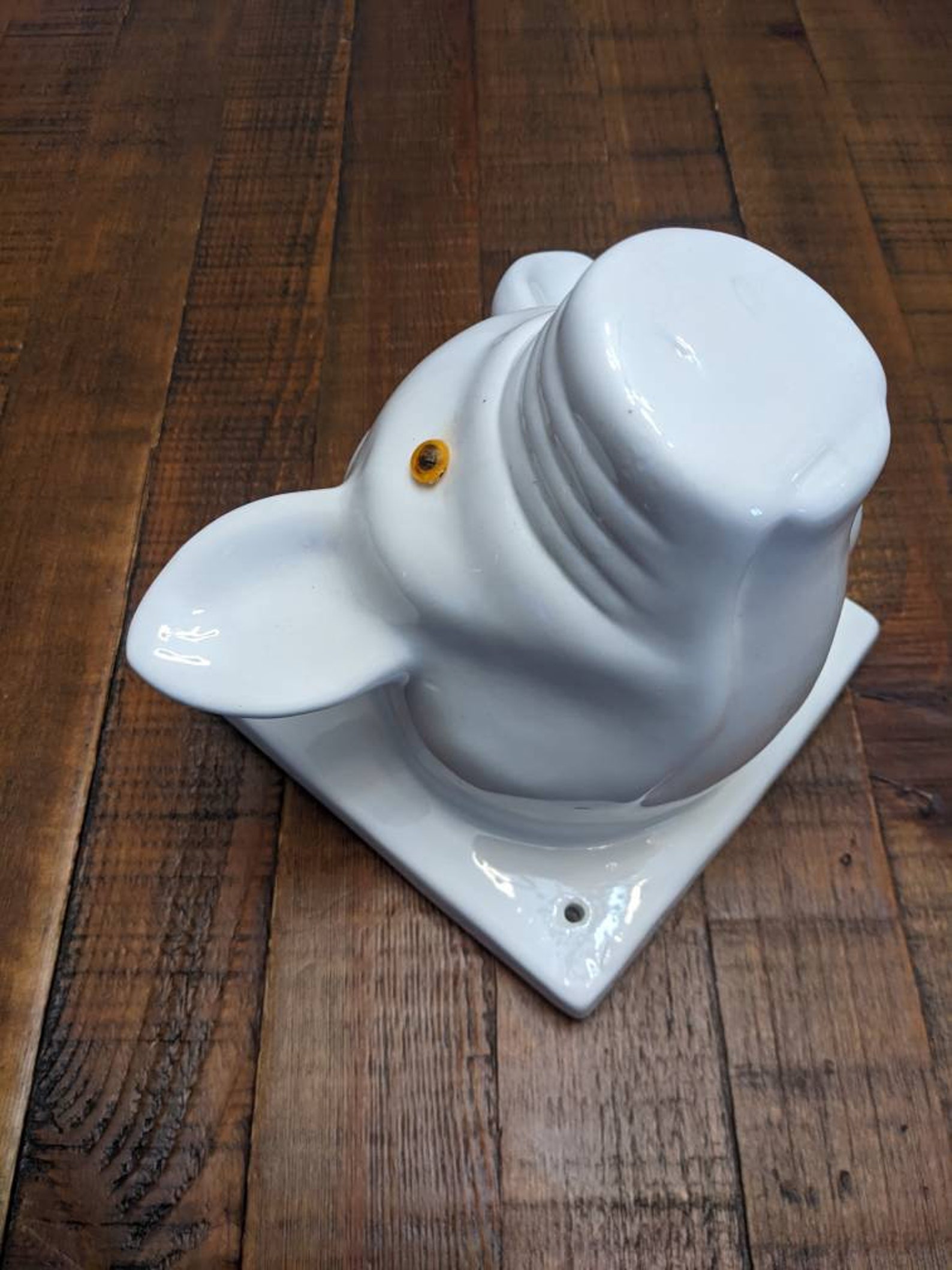 Ceramic Pig Head Ceramic Animal Bust Decor Farmhouse Style | Etsy