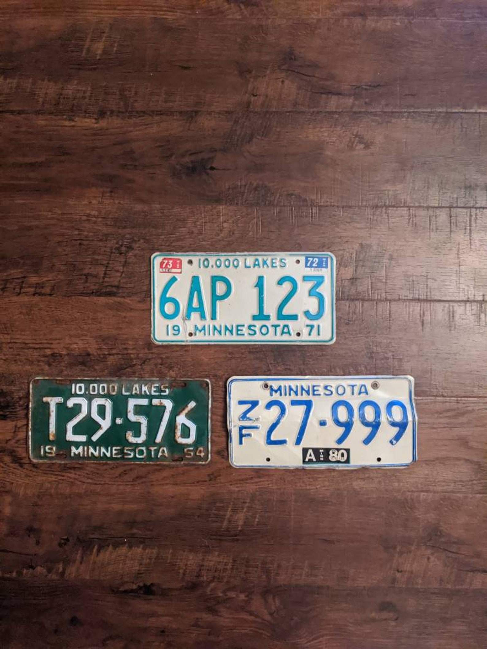 Minnesota License Plates Collectible Player Collector Car | Etsy