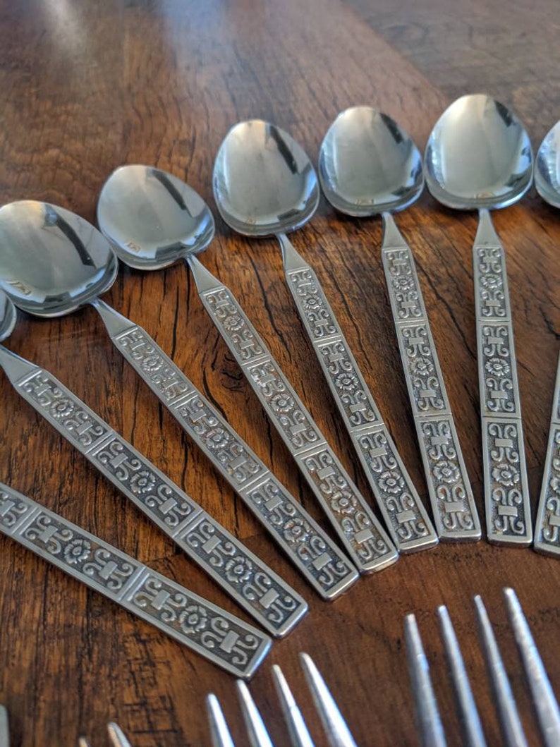Oxford Hall Flatware Set Kitchen Silverware Set - Etsy