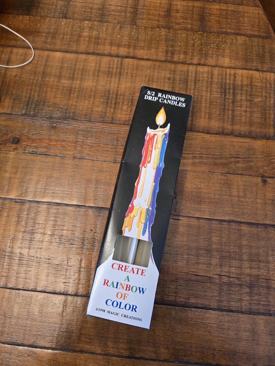 Rainbow Drip Candles Vintage - Etsy