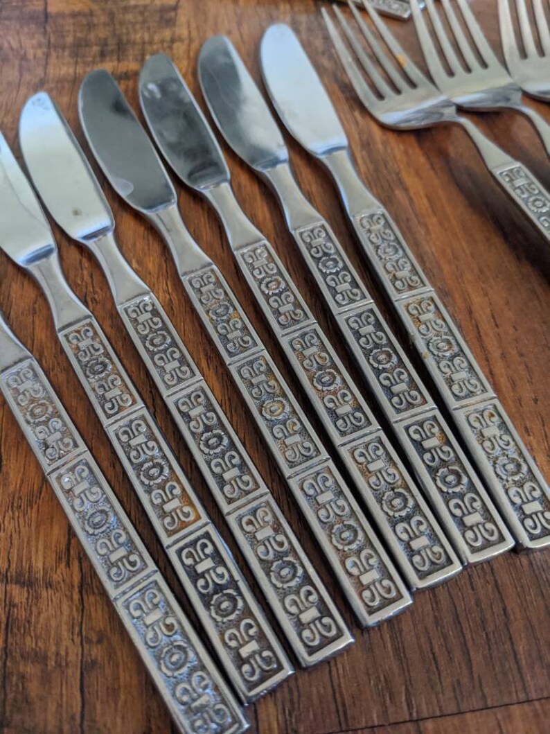 Oxford Hall Flatware Set Kitchen Silverware Set - Etsy