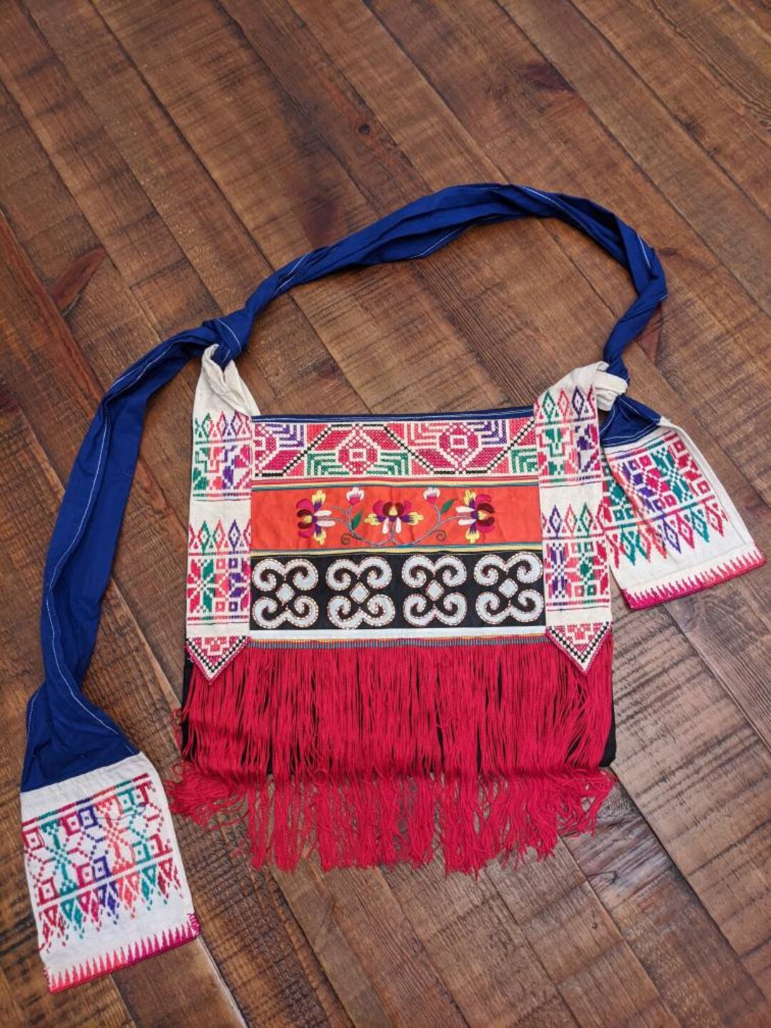 Handmade Purse Indian Purse Native Purse Fringe Bag Crewel Bag ...