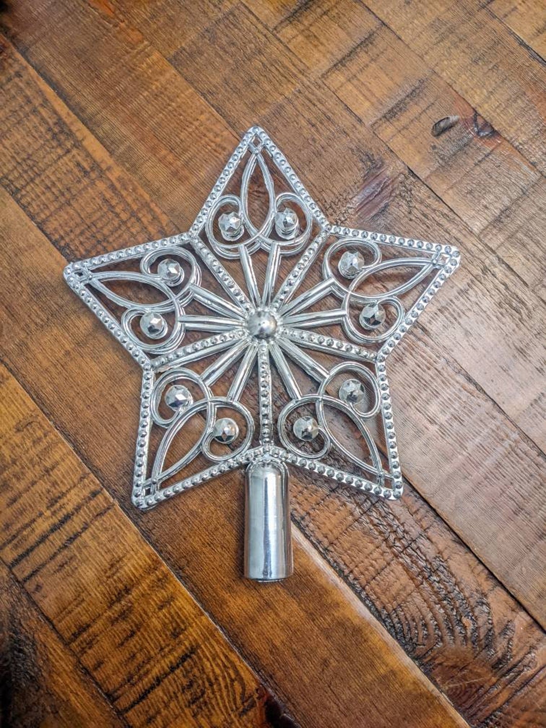 Plastic Tree Star Christmas Tree Topper Holiday Decor Holiday Tree ...