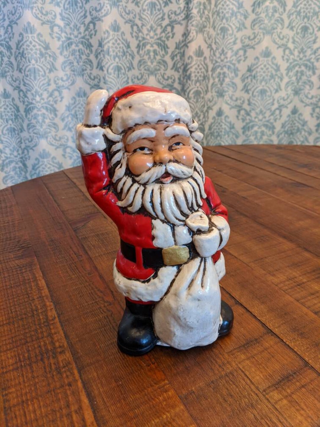 Santa Figure Holiday Collectible Mid Century Modern Santa Decor Retro ...