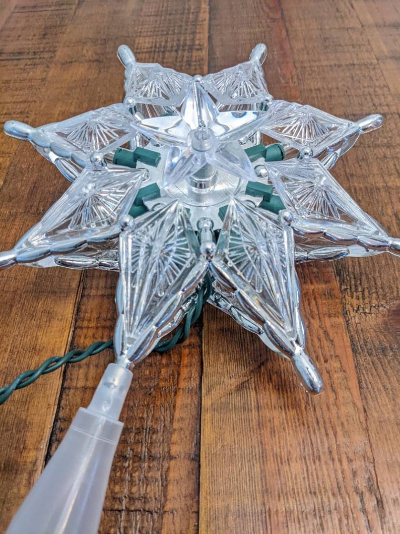Light up Tree Topper Christmas Tree Star Retro Christmas Atomic ...