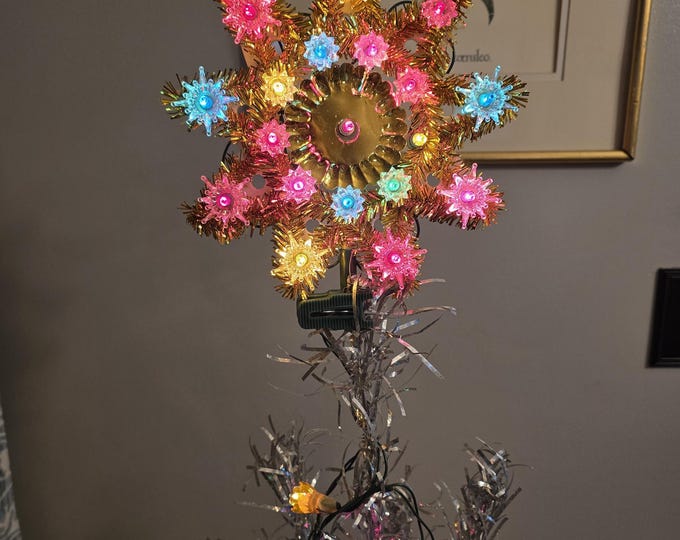 Atomic Tree Star Light up Mid-century Modern Tree Topper Retro Star ...