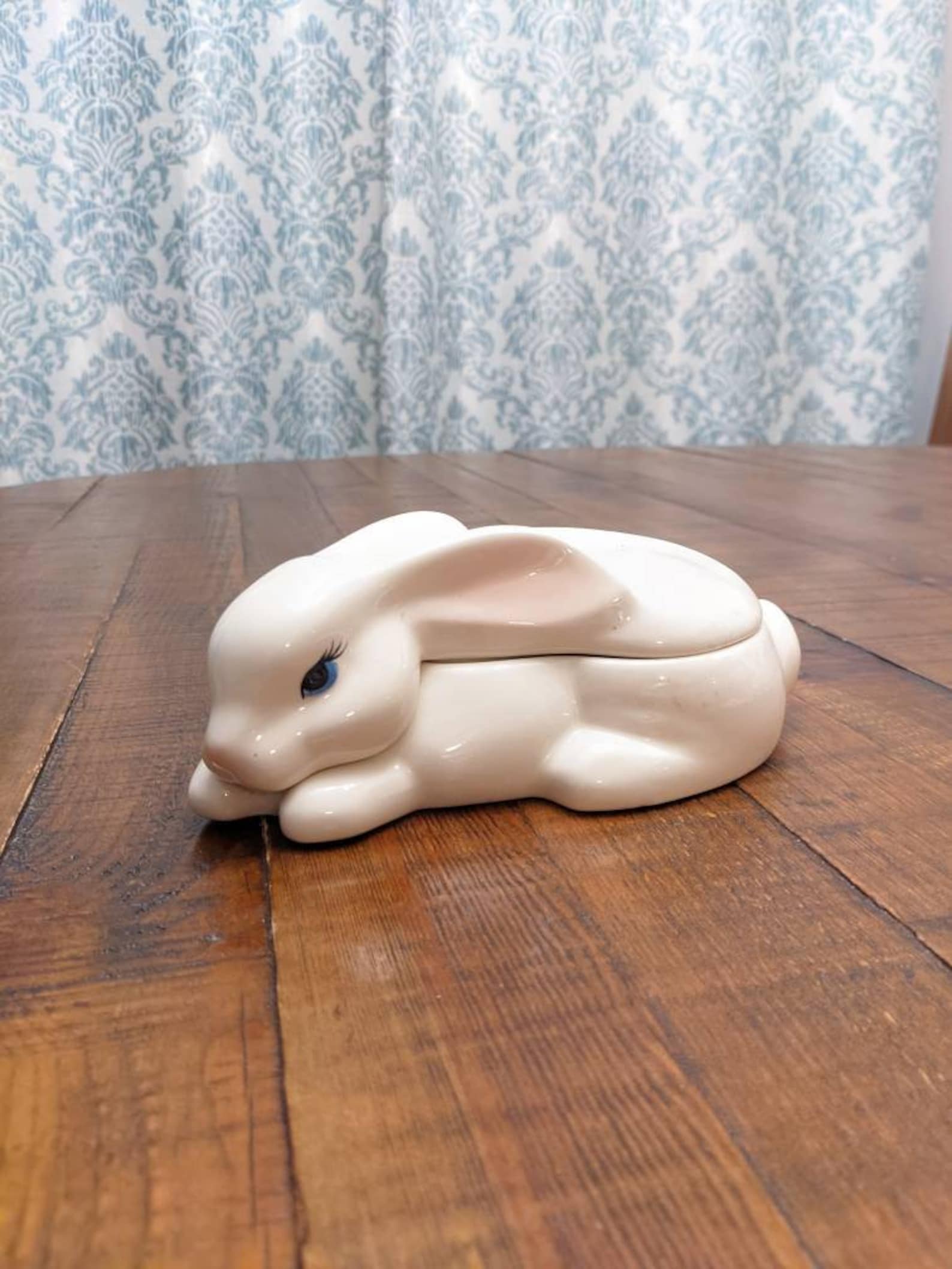 Italy Bunny Jewelry Dish Ceramic Rabbit Dish Candy Dish Ring | Etsy