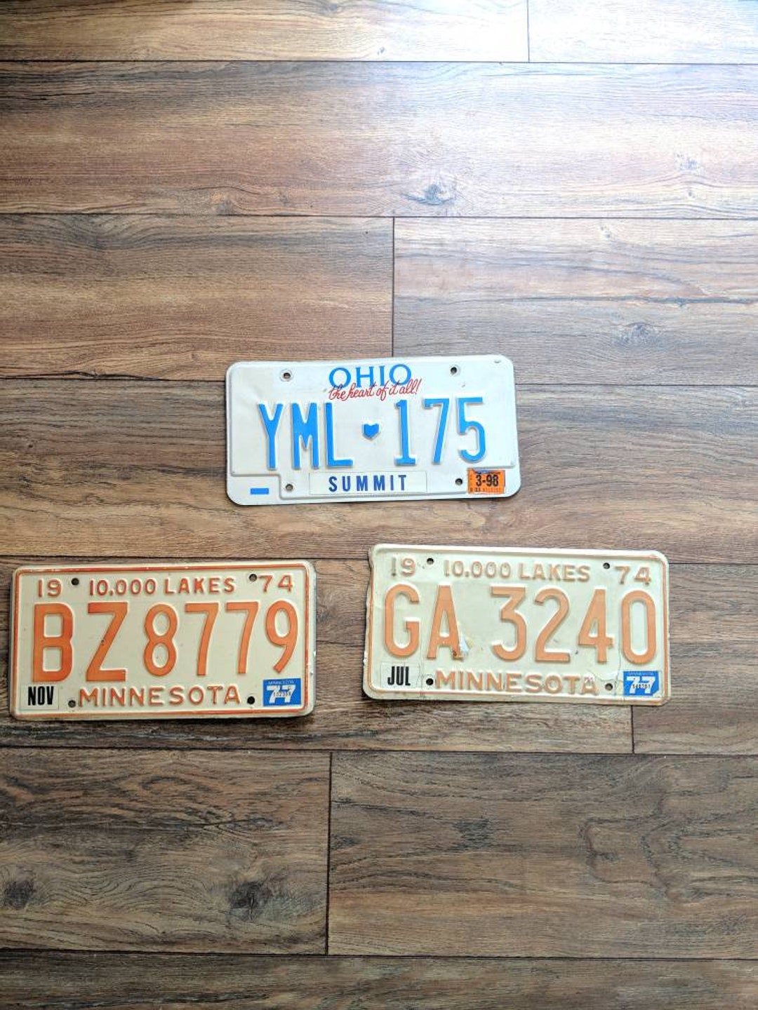 License Plate Lot Collectible License Plates Ohio License Plate ...