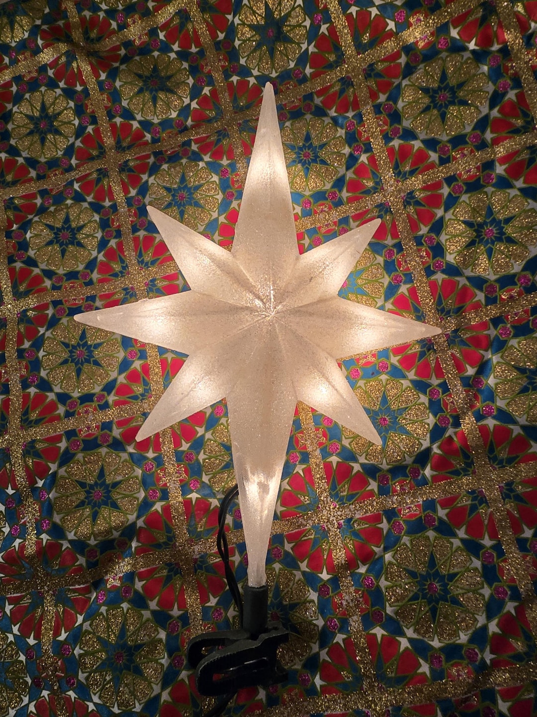Atomic Tree Star Light up Christmas Star Glowing Tree Topper Holiday ...