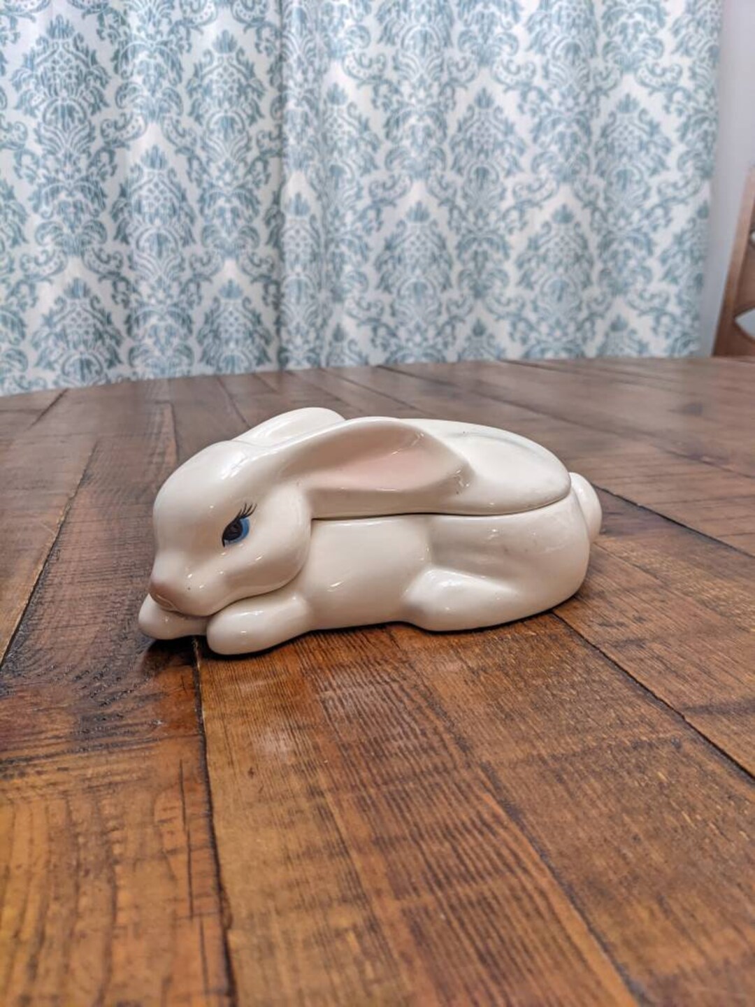 Italy Bunny Jewelry Dish Ceramic Rabbit Dish Candy Dish Ring Dish ...