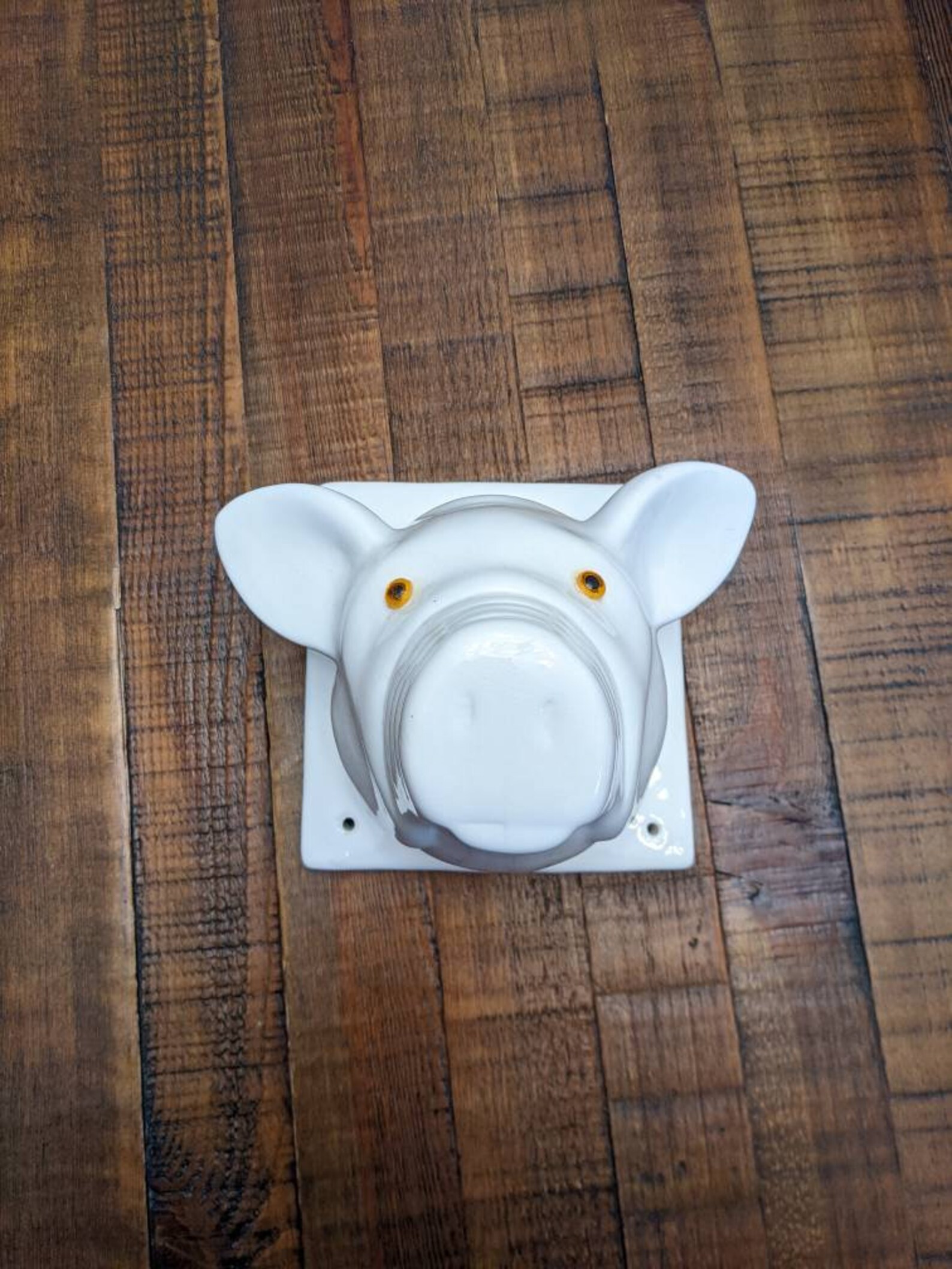 Ceramic Pig Head Ceramic Animal Bust Decor Farmhouse Style | Etsy