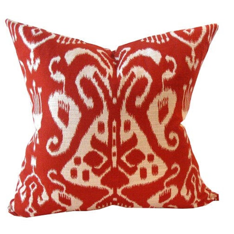 Red Ikat - Etsy