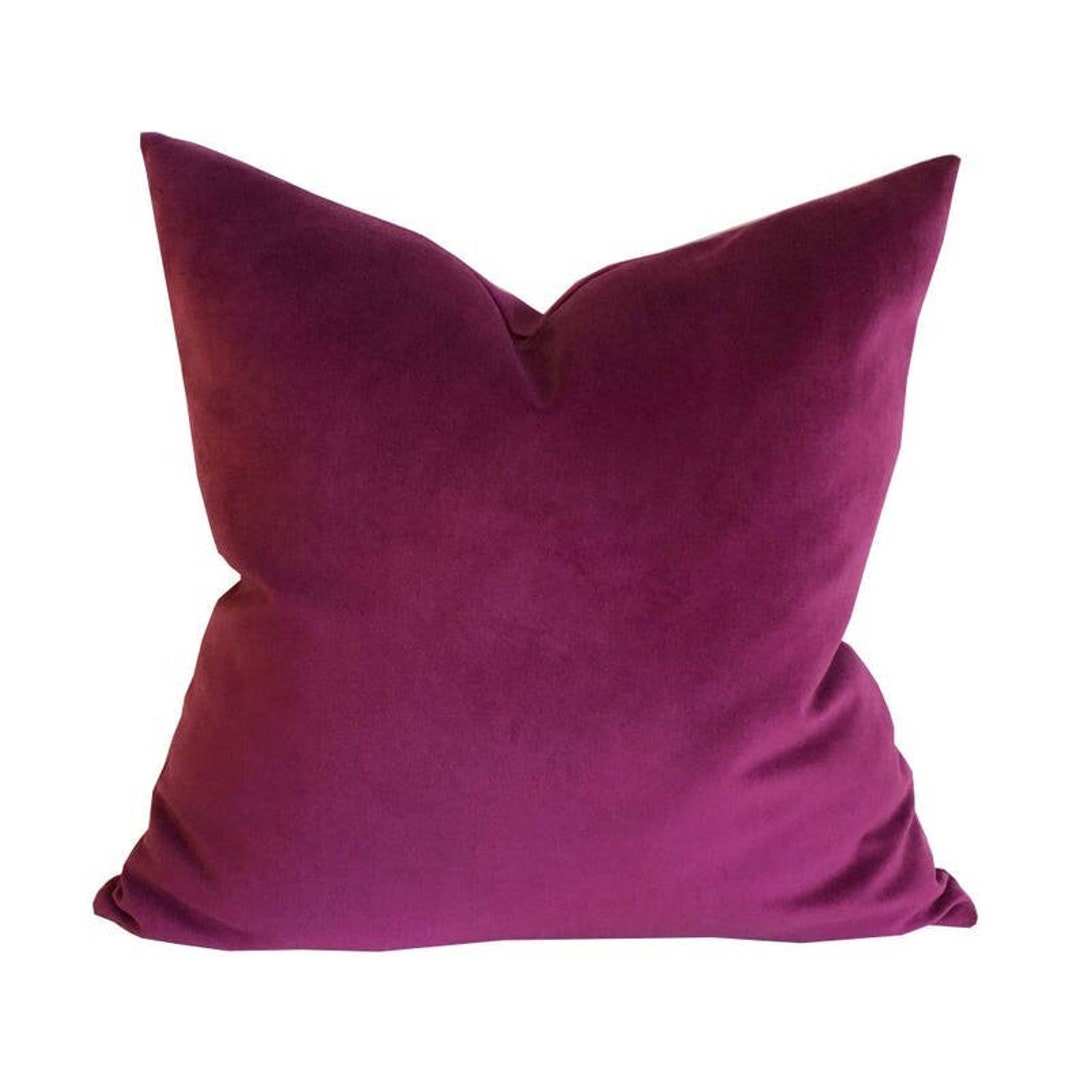 Orchid Velvet LUMBAR Pillow Cover Magenta Velvet Decorative Pillow ...