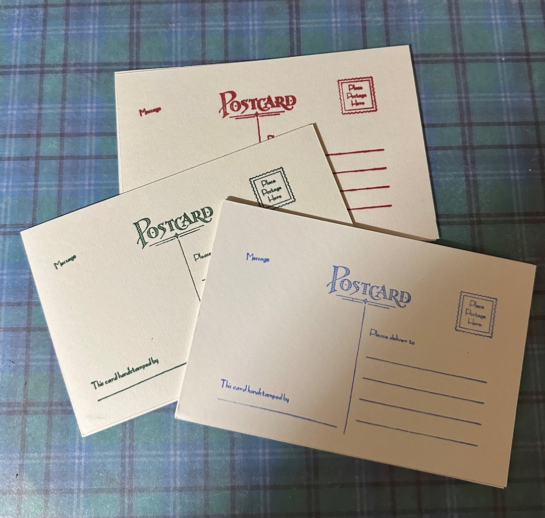 Watercolor Postcards Straight Edges - Etsy