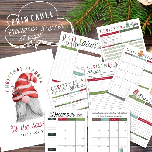Christmas Planner Printable | Etsy