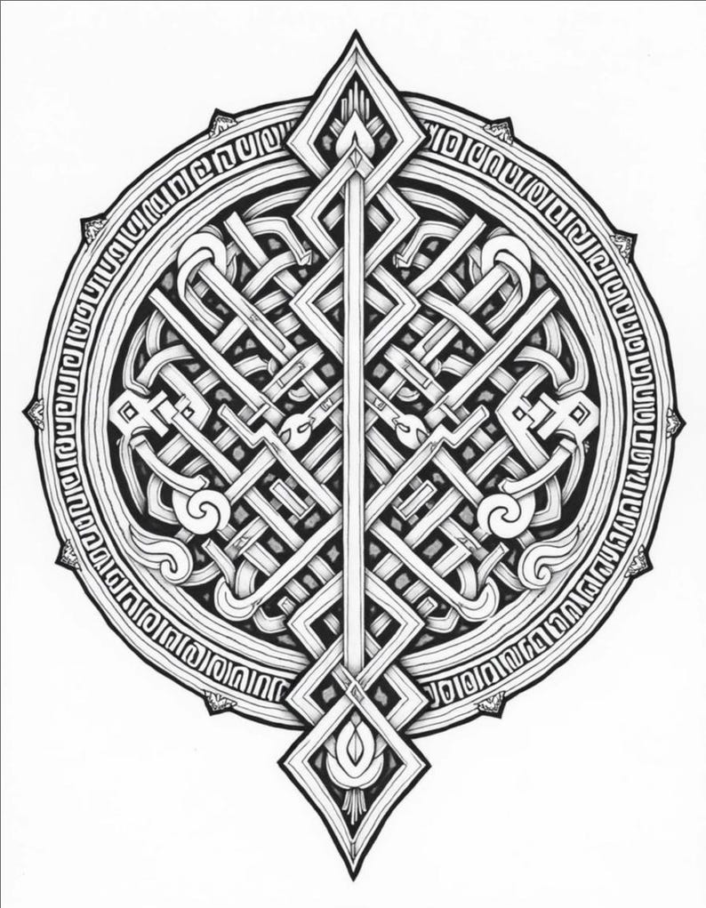 Set of 10 Celtic-based Line Art Designs for Pyrography, Woodburning and ...